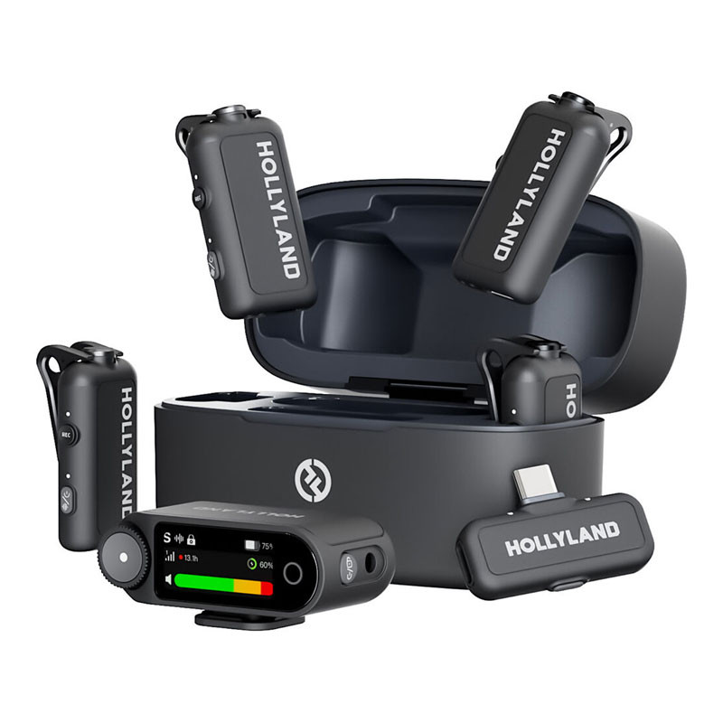 Hollyland Lark Max 2 Combo 4-Person Version with Camera RX + USB-C RX ...